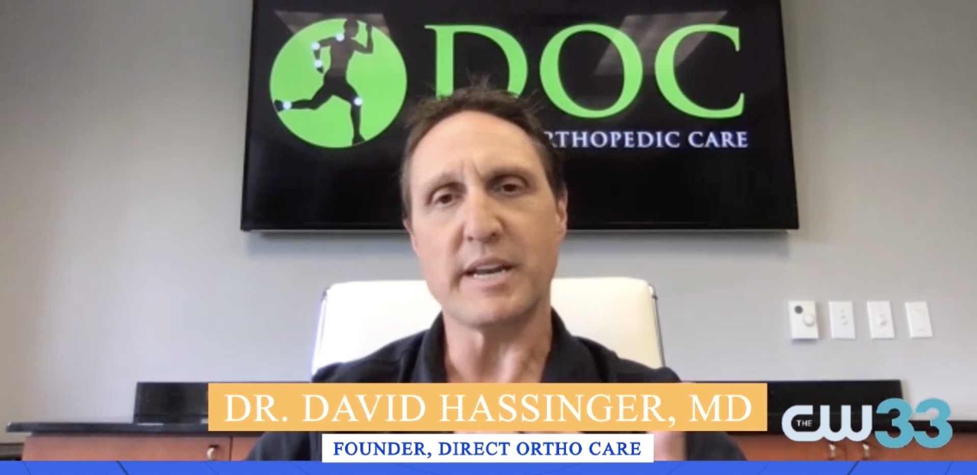 CW33 The Daily Interviews Dr. Hassinger - Direct Orthopedic Care